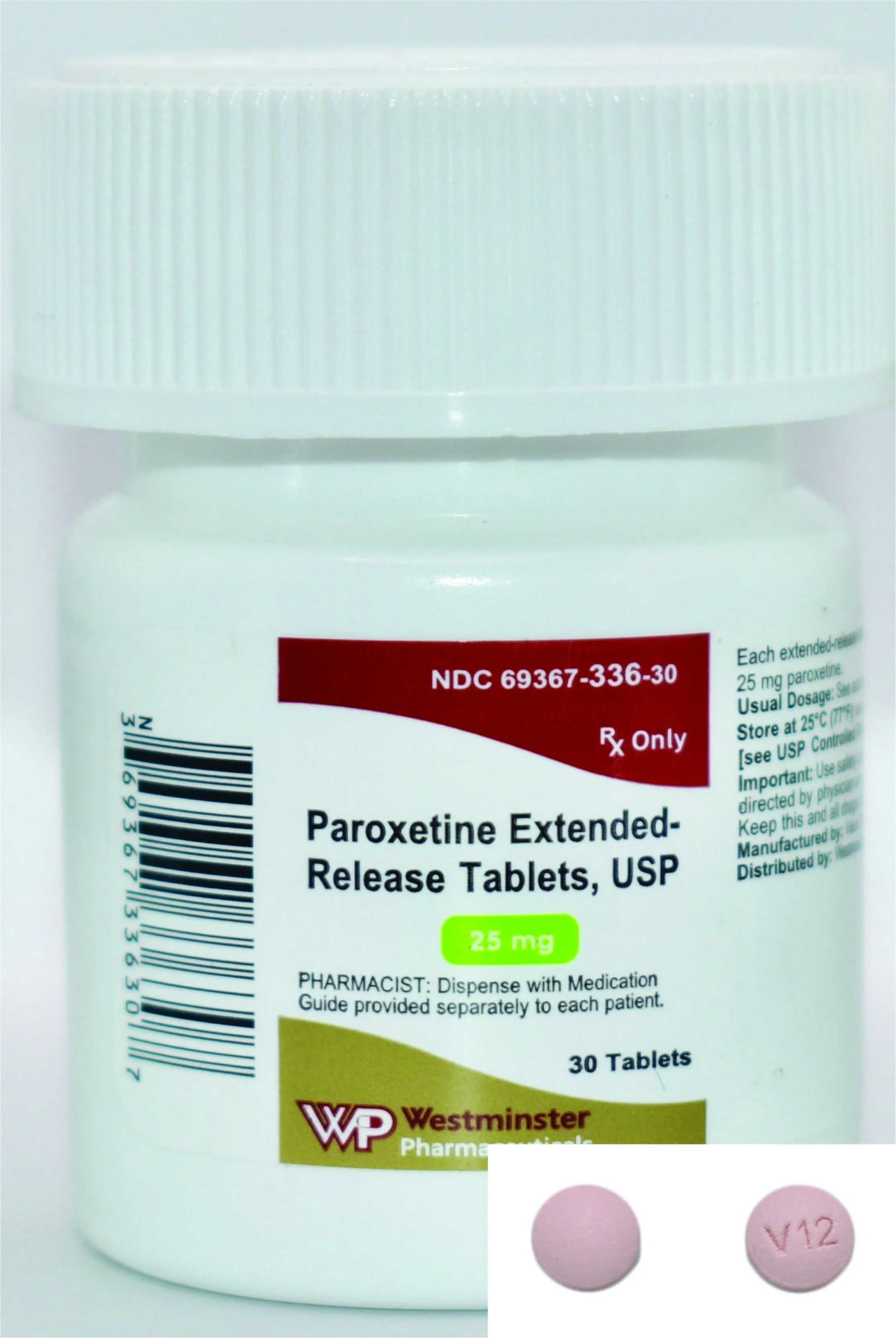 Paroxetine Extended-Release Tablets, USP — Westminster Pharmaceuticals