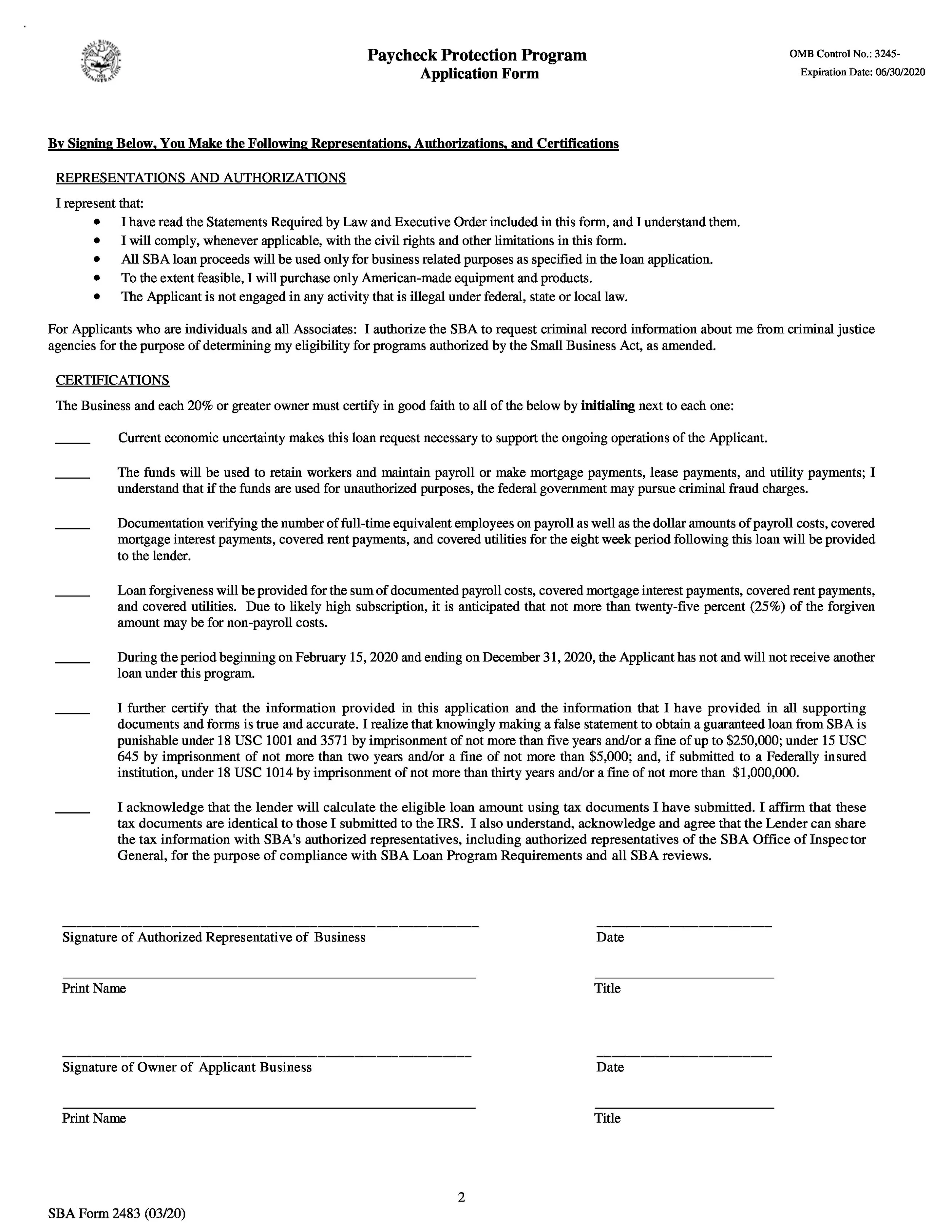 Paycheck Protection Program (PPP) Overview, Fact Sheet and Sample ...