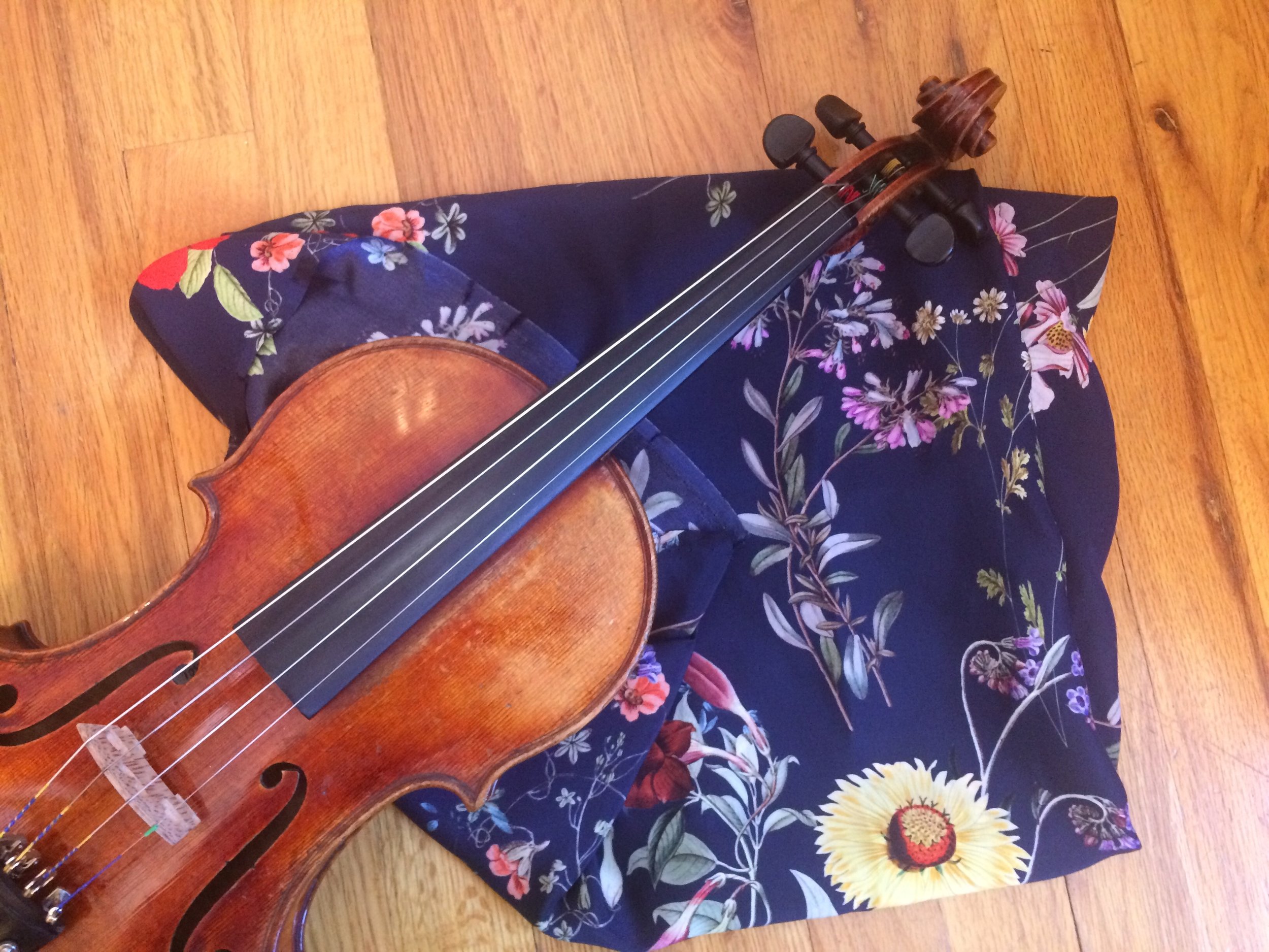 Silk Violin Bag — Happy Squirrel Quilts