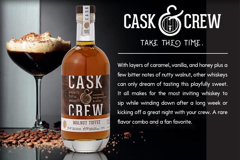 Cask and Crew Walnut Toffee Whiskey — Stone Fence Beverage