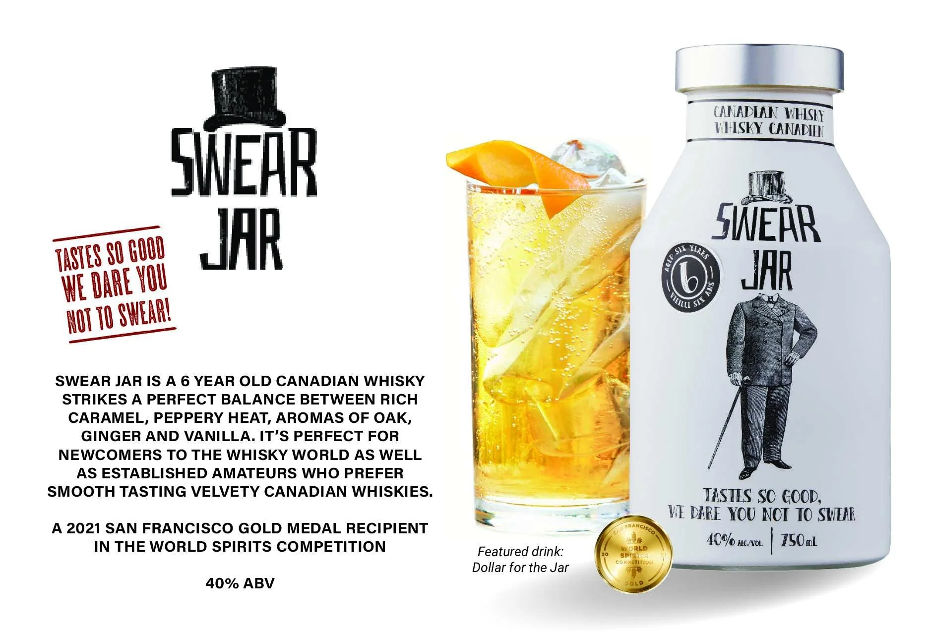 Swear Jar Canadian Whisky — Stone Fence Beverage