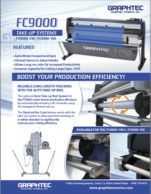 FC9000 Take-up System | Graphtec America, Inc
