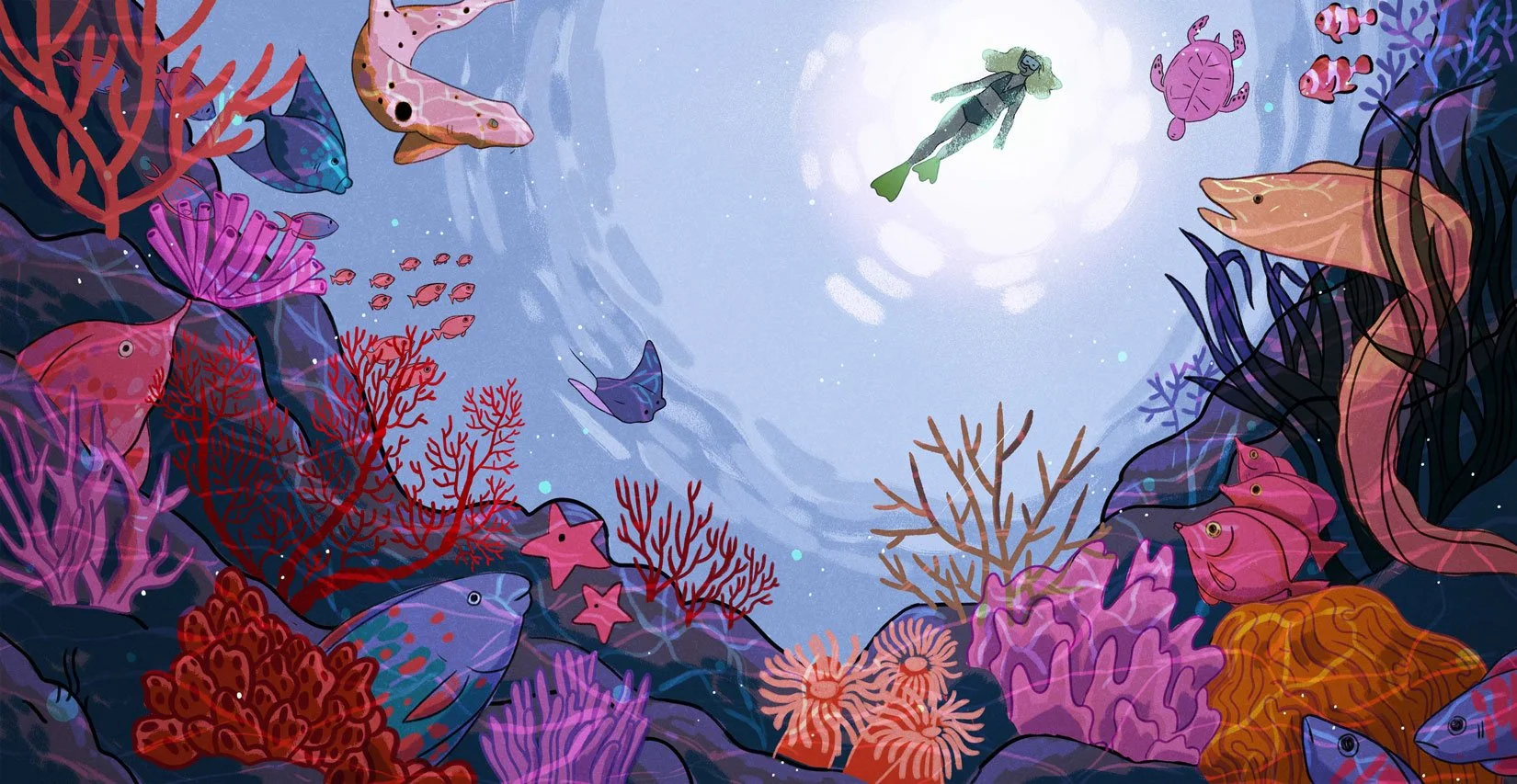 The New Yorker | Great Barrier Reef — Lily Padula | Illustration and Design