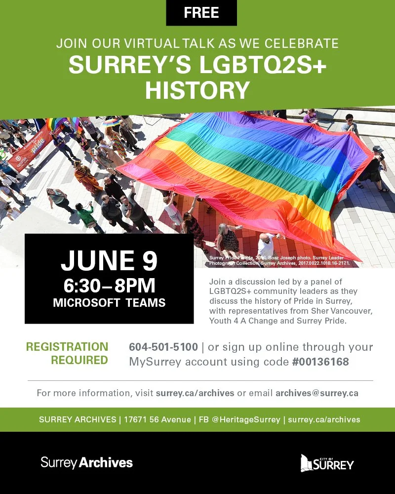 Surrey Archives to Host Panel on Surrey’s LGBTQ2S+ History June 9 ...