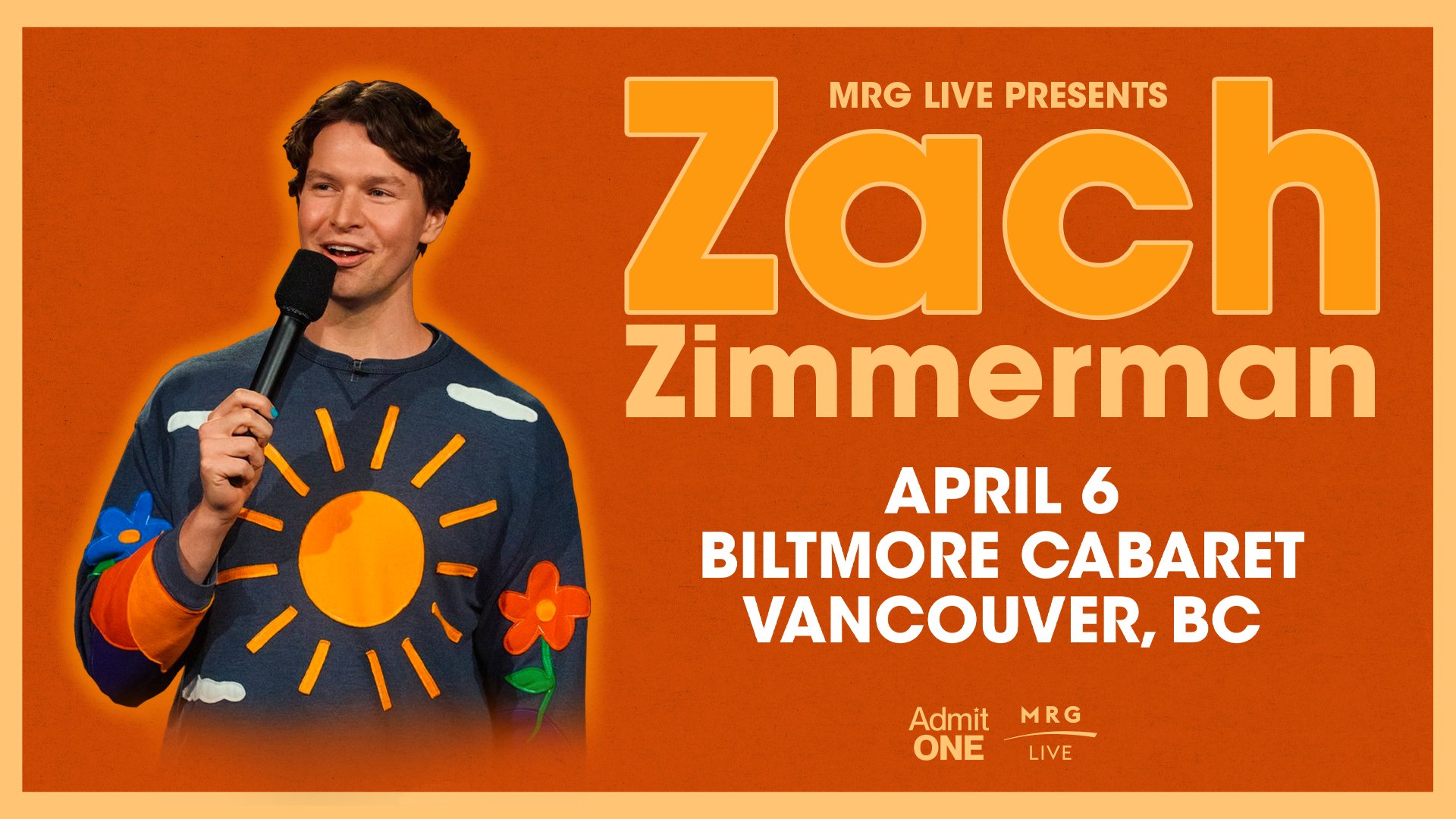 Zach Zimmerman at the Biltmore • What's On Queer BC Magazine