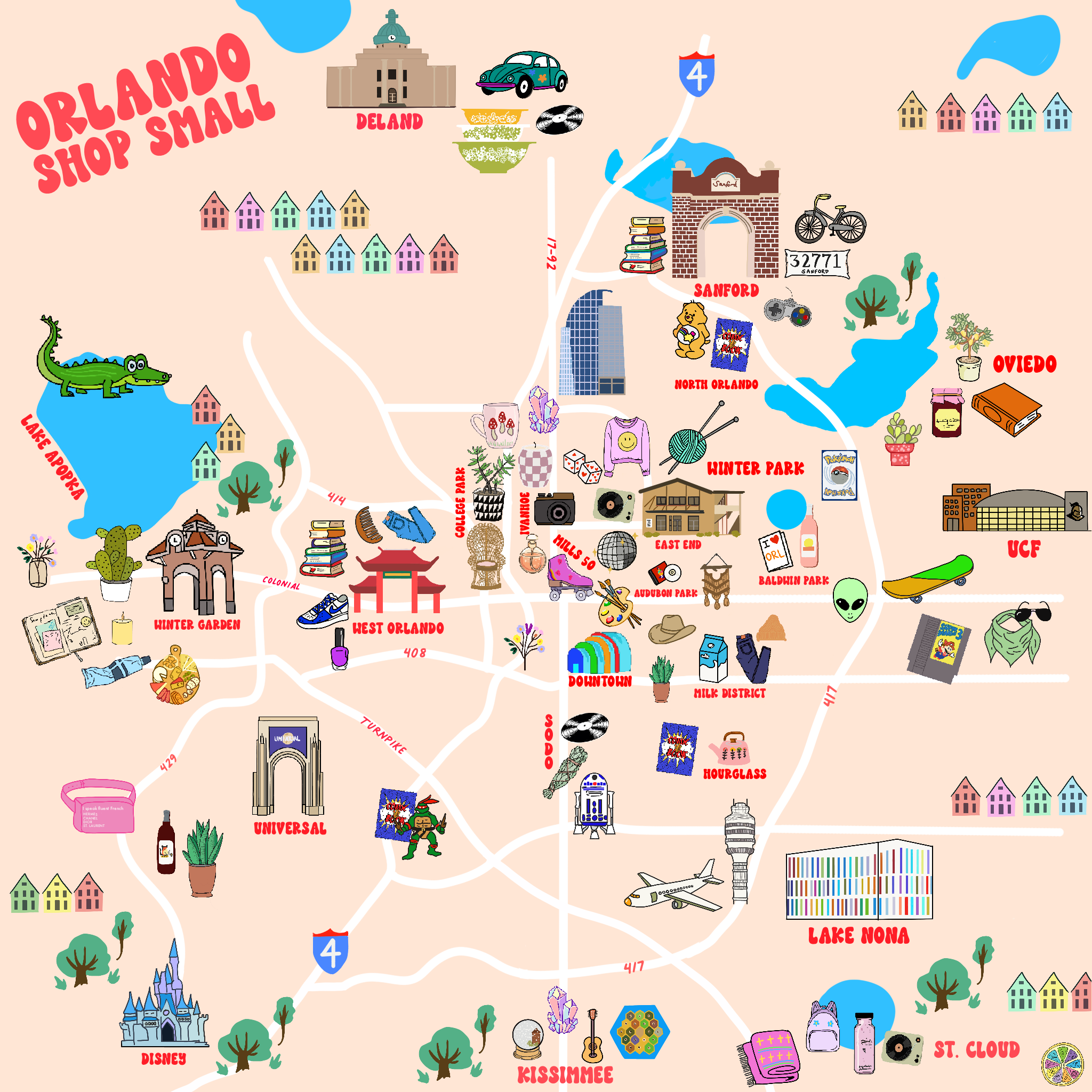Orlando area attractions map 60 photos - Morilly.com