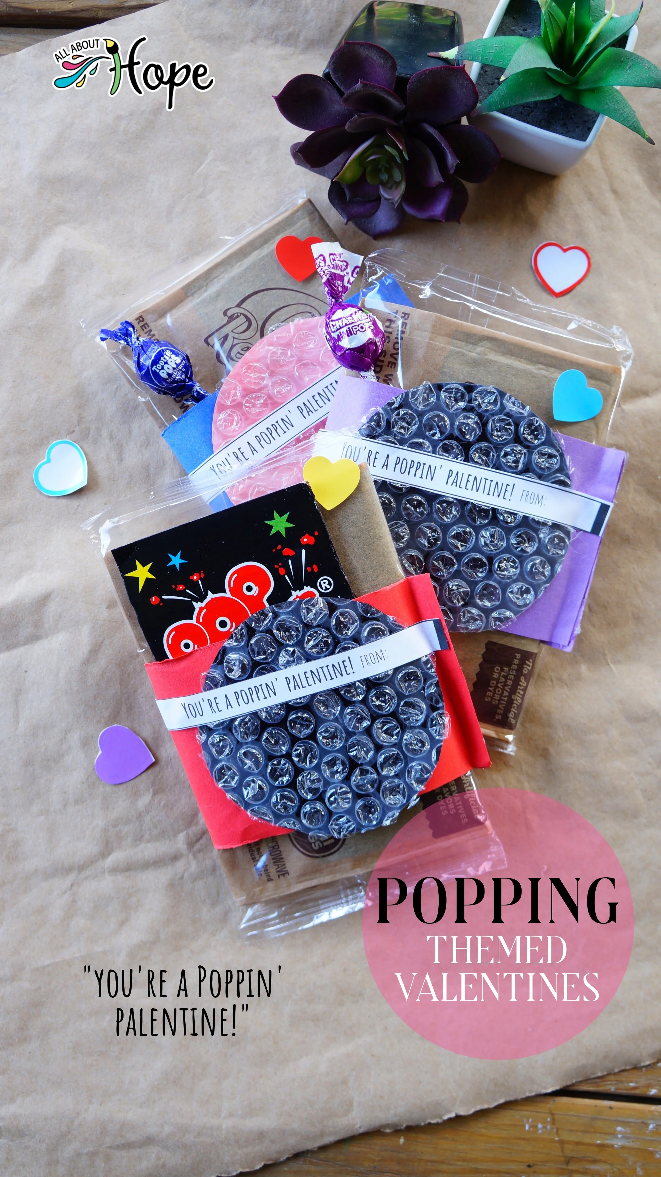 Popping Themed Valentines — All About Hope