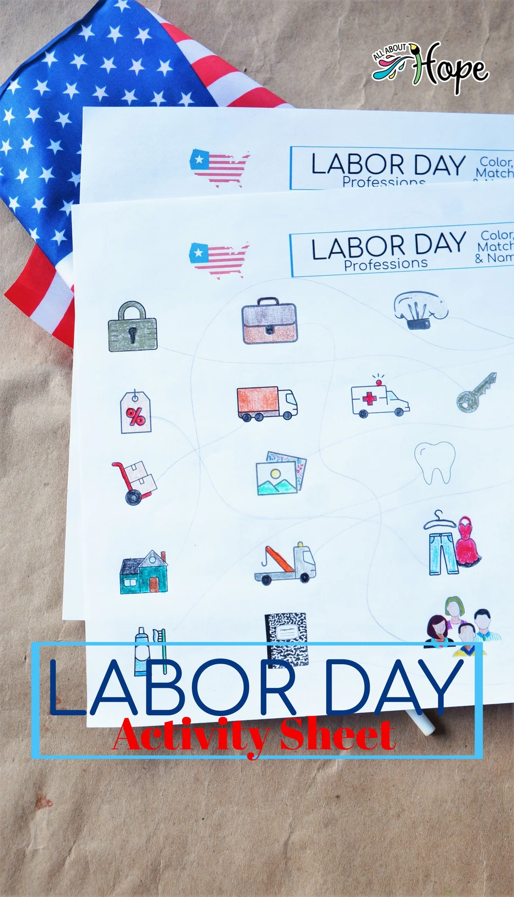 LABOR DAY Activity Sheet — All About Hope