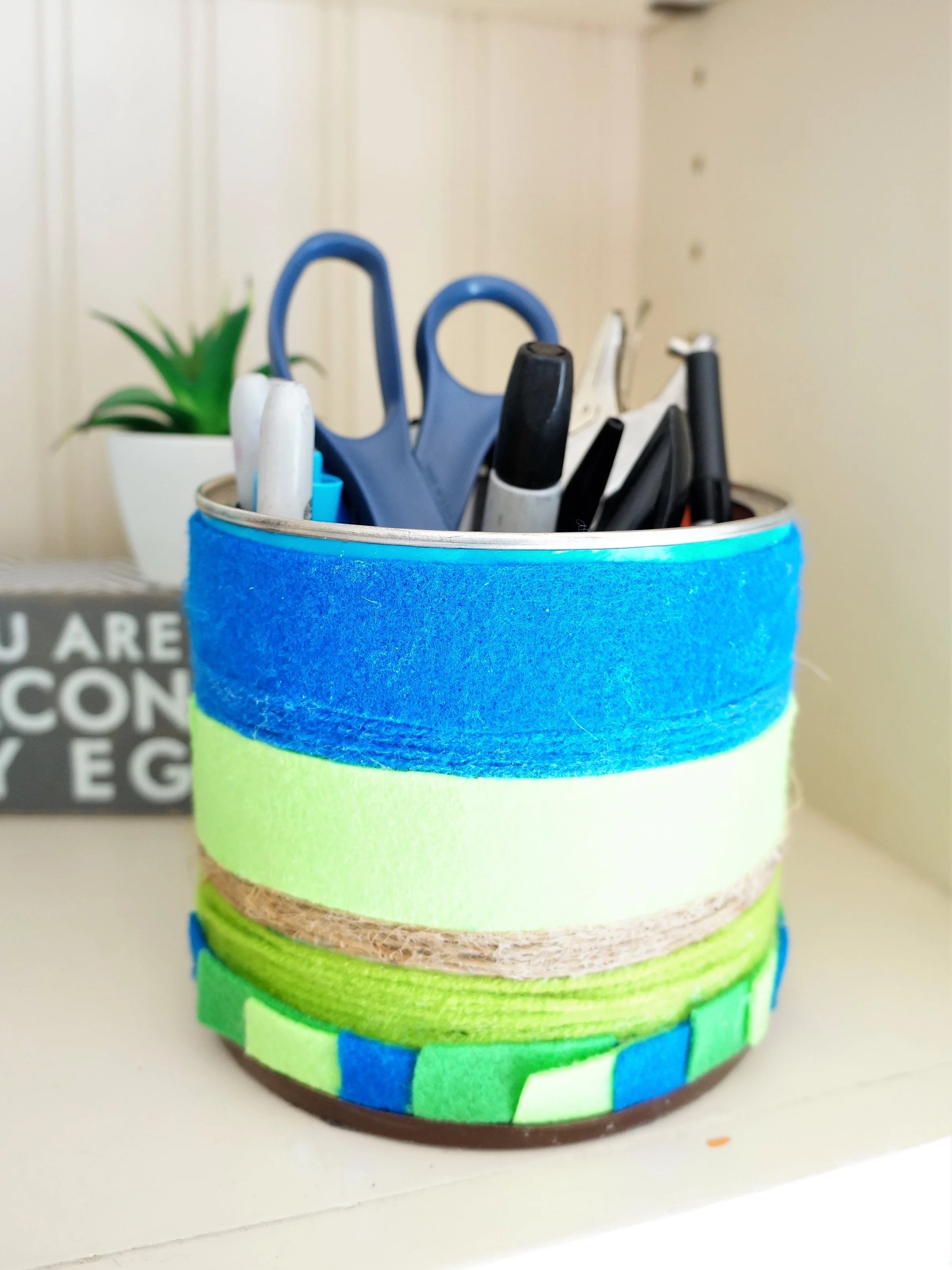 Yarn and Felt Wrapped Containers — All About Hope