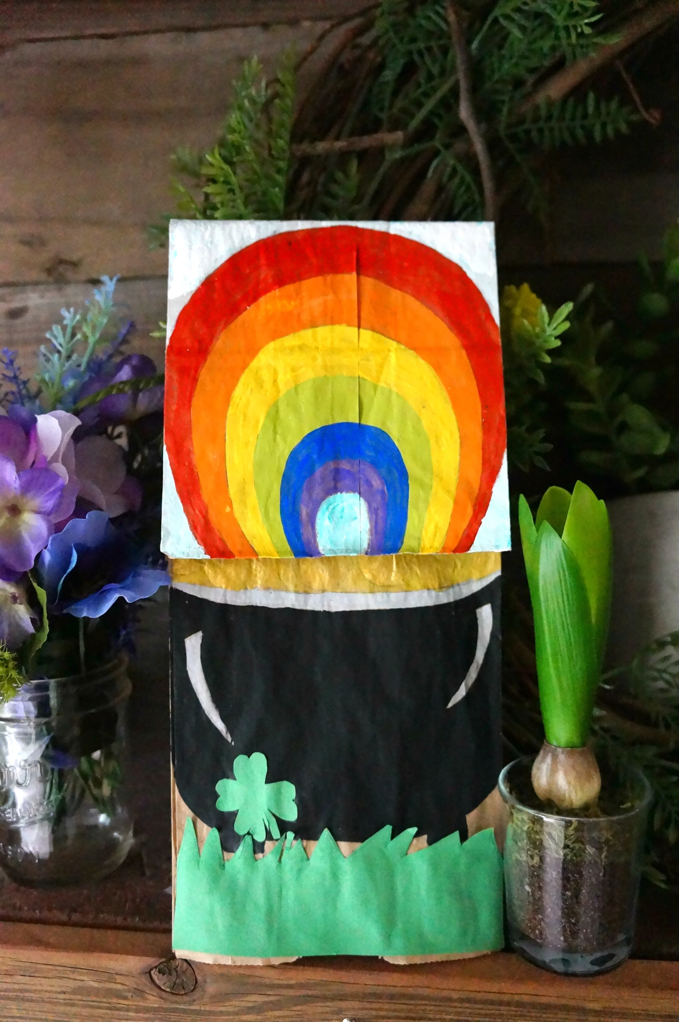 St. Patty's Rainbow Puppet — All About Hope