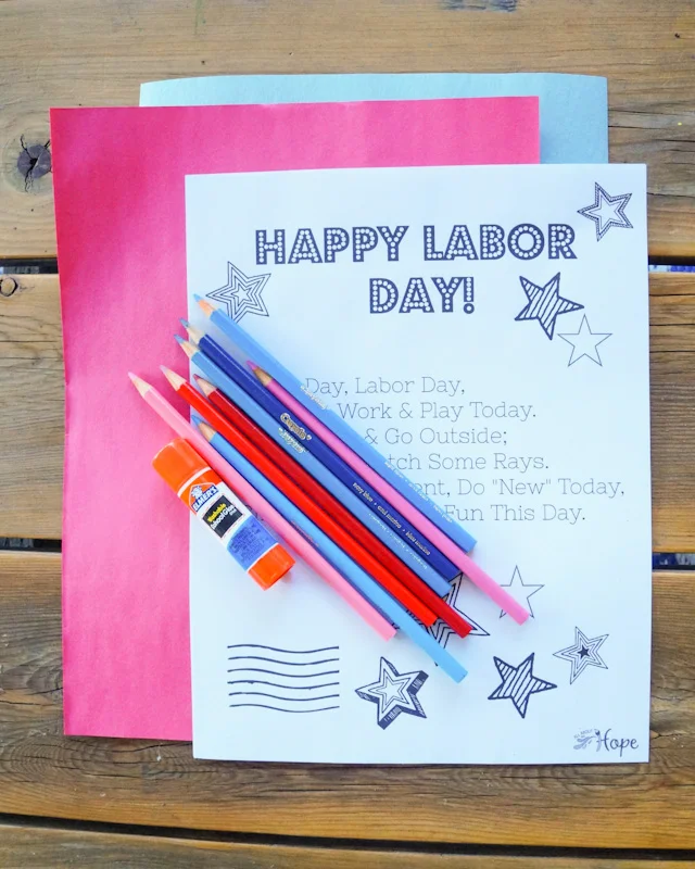 Labor Day Poem & Coloring — All About Hope