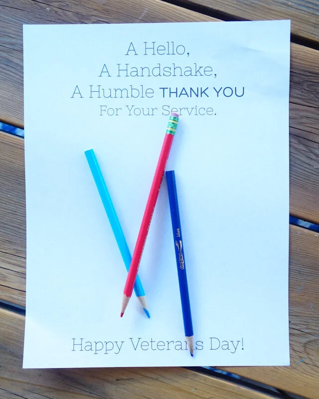 Veterans Day: Give A Hand — All About Hope