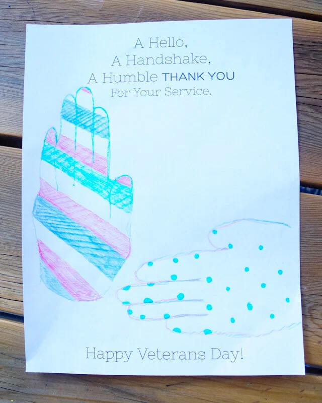 Veterans Day: Give A Hand — All About Hope
