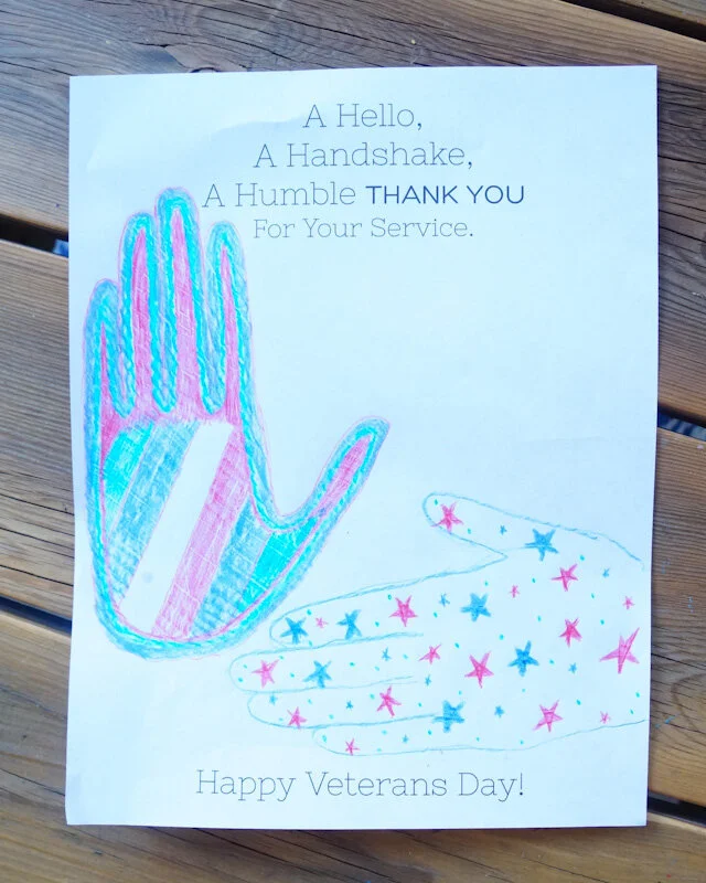 Veterans Day: Give A Hand — All About Hope