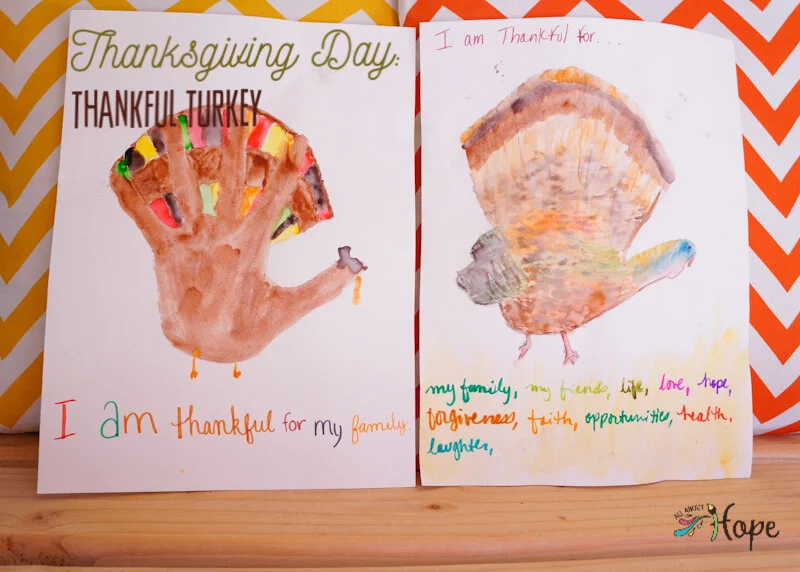 Thanksgiving Day: Thankful Turkey — All About Hope