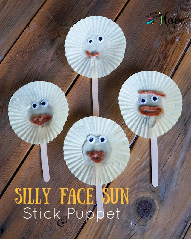 Silly Face Sun~Stick Puppet — All About Hope