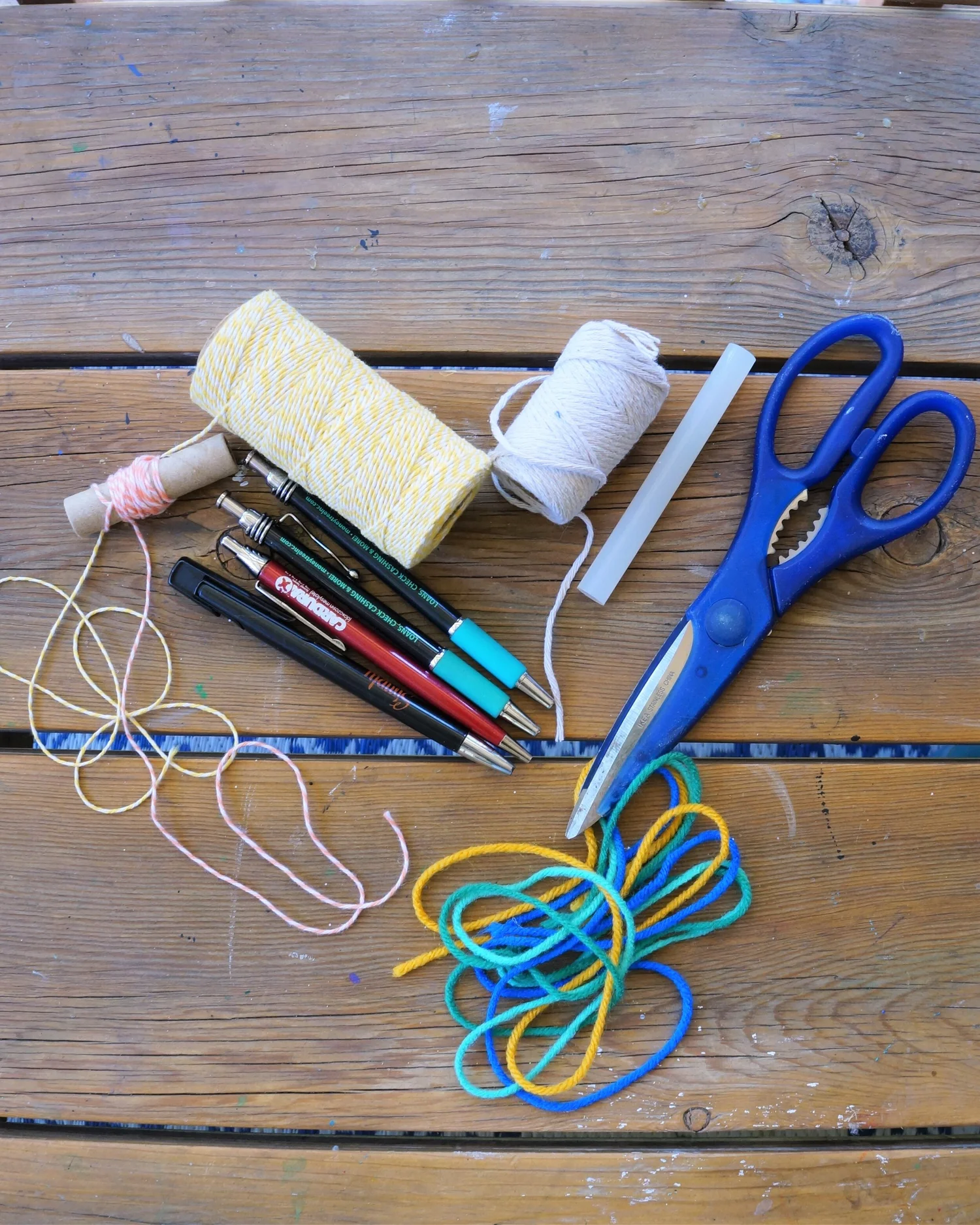 Yarn Wrapped Pens — All About Hope