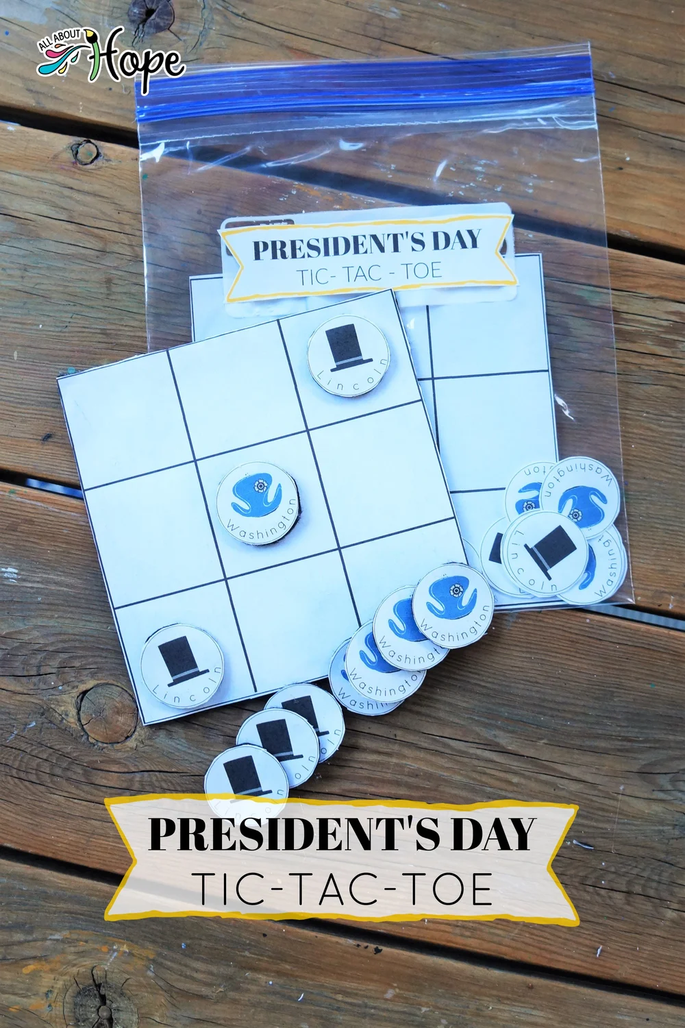 President's Day Tic-Tac-Toe — All About Hope