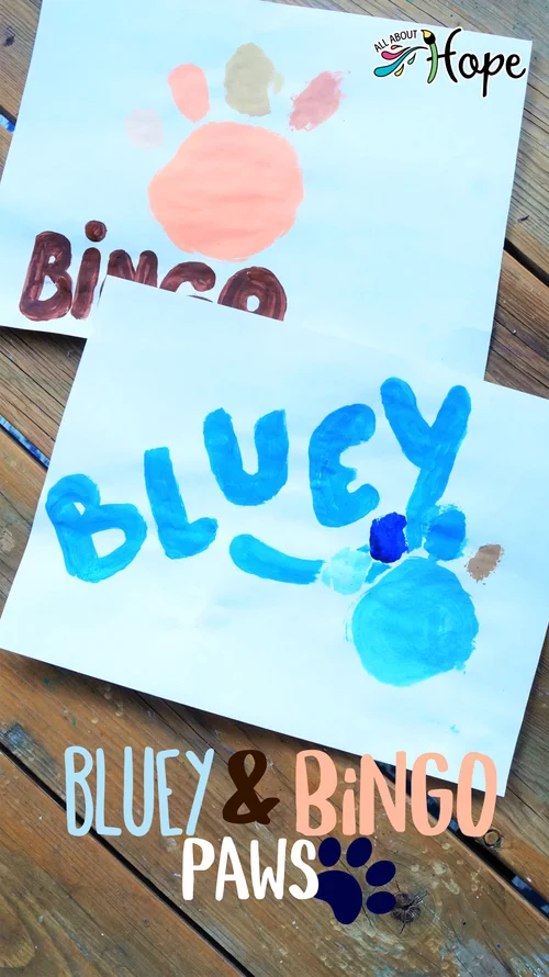 Bluey & Bingo Paw Prints — All About Hope