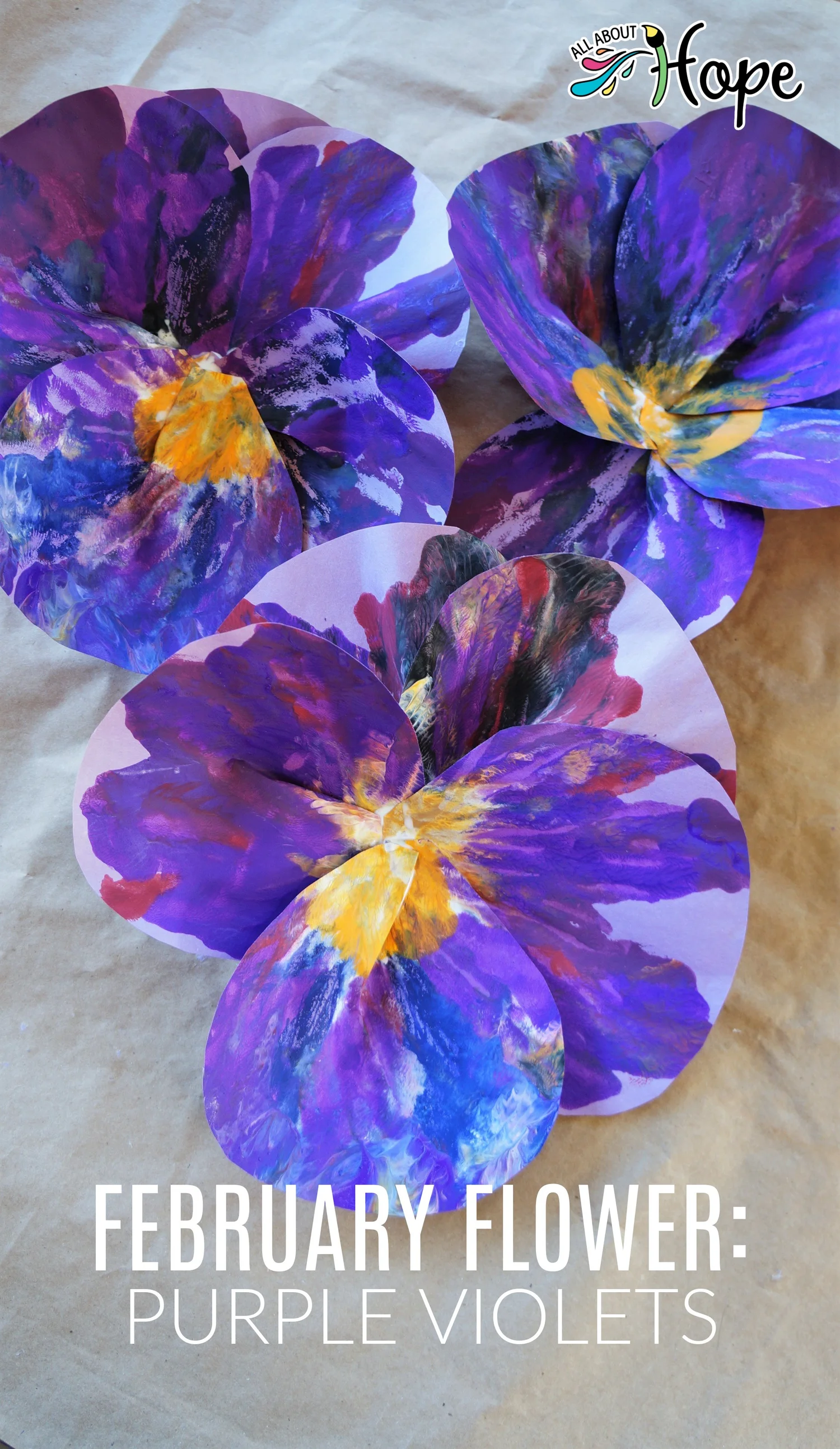 February Flower: Purple Violets — All About Hope