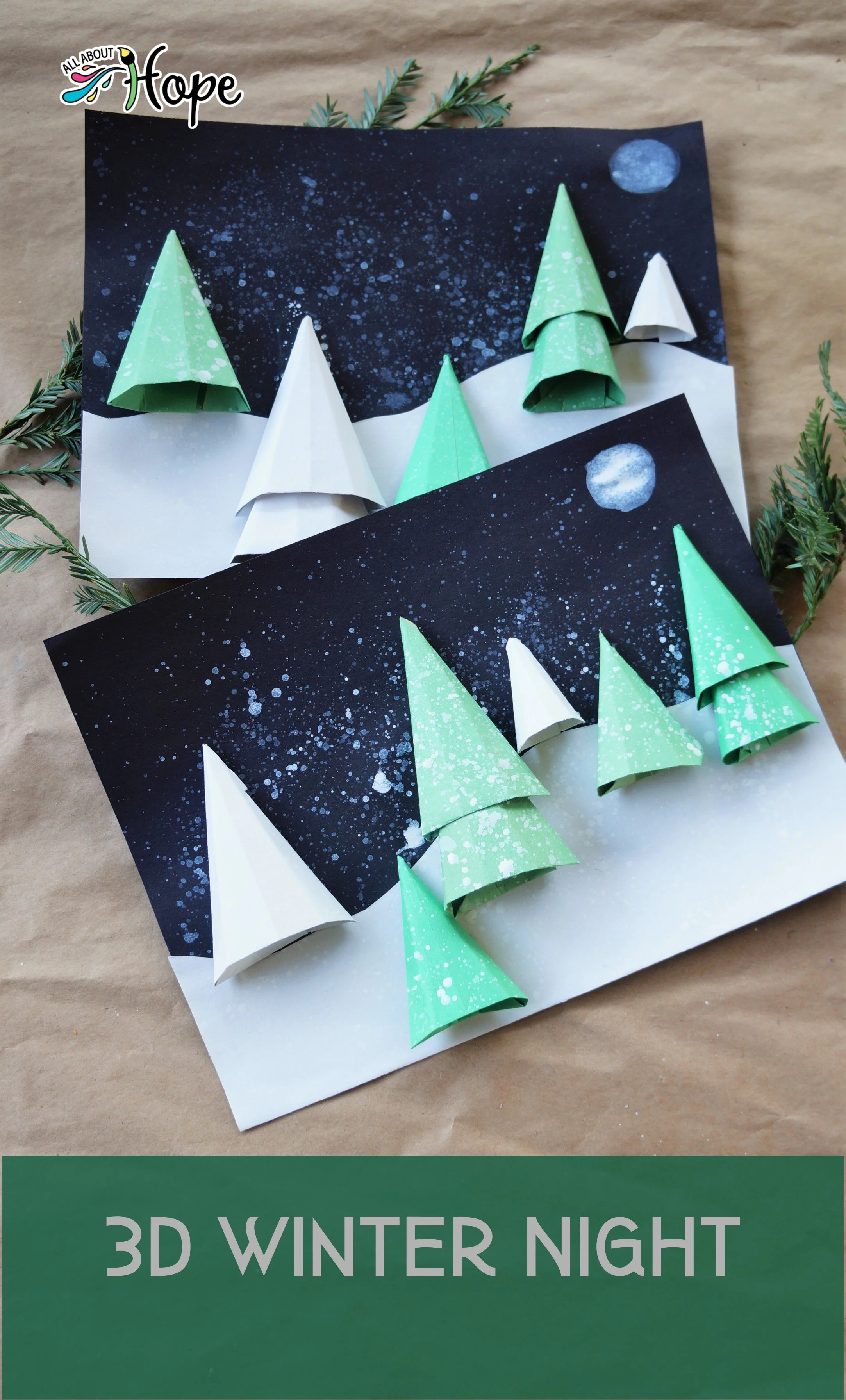 3D Winter Night — All About Hope