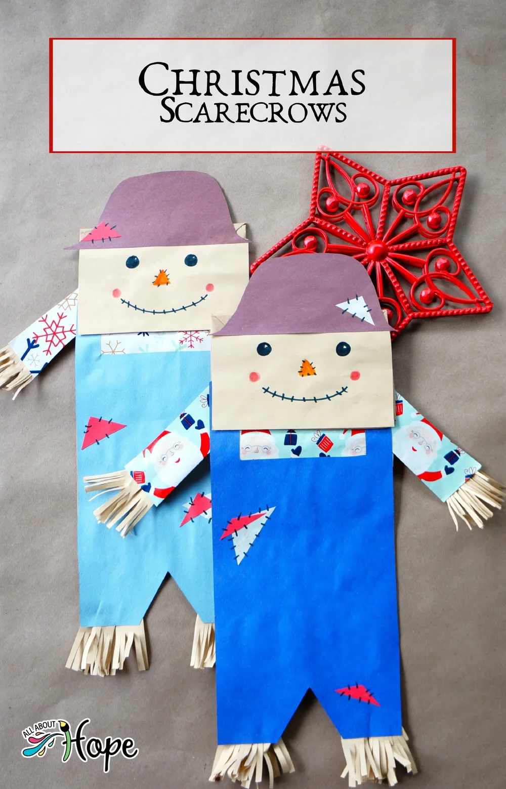 Christmas Scarecrows Puppets — All About Hope