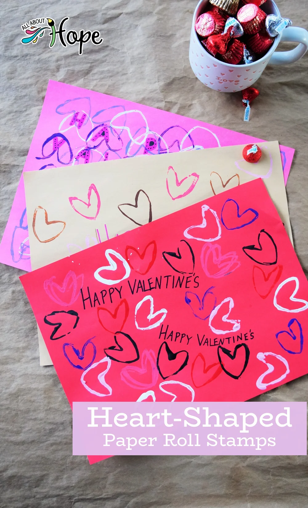 Heart Shaped Paper Roll Stamps — All About Hope