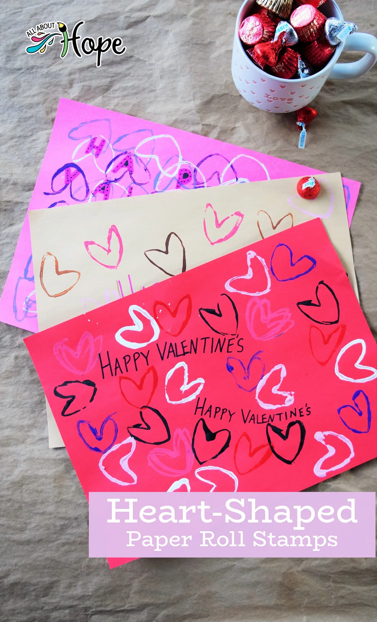 Heart Shaped Paper Roll Stamps — All About Hope