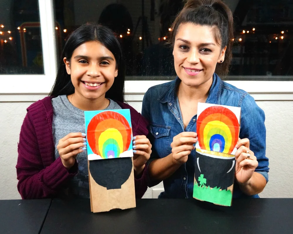 St. Patty's Rainbow Puppet — All About Hope