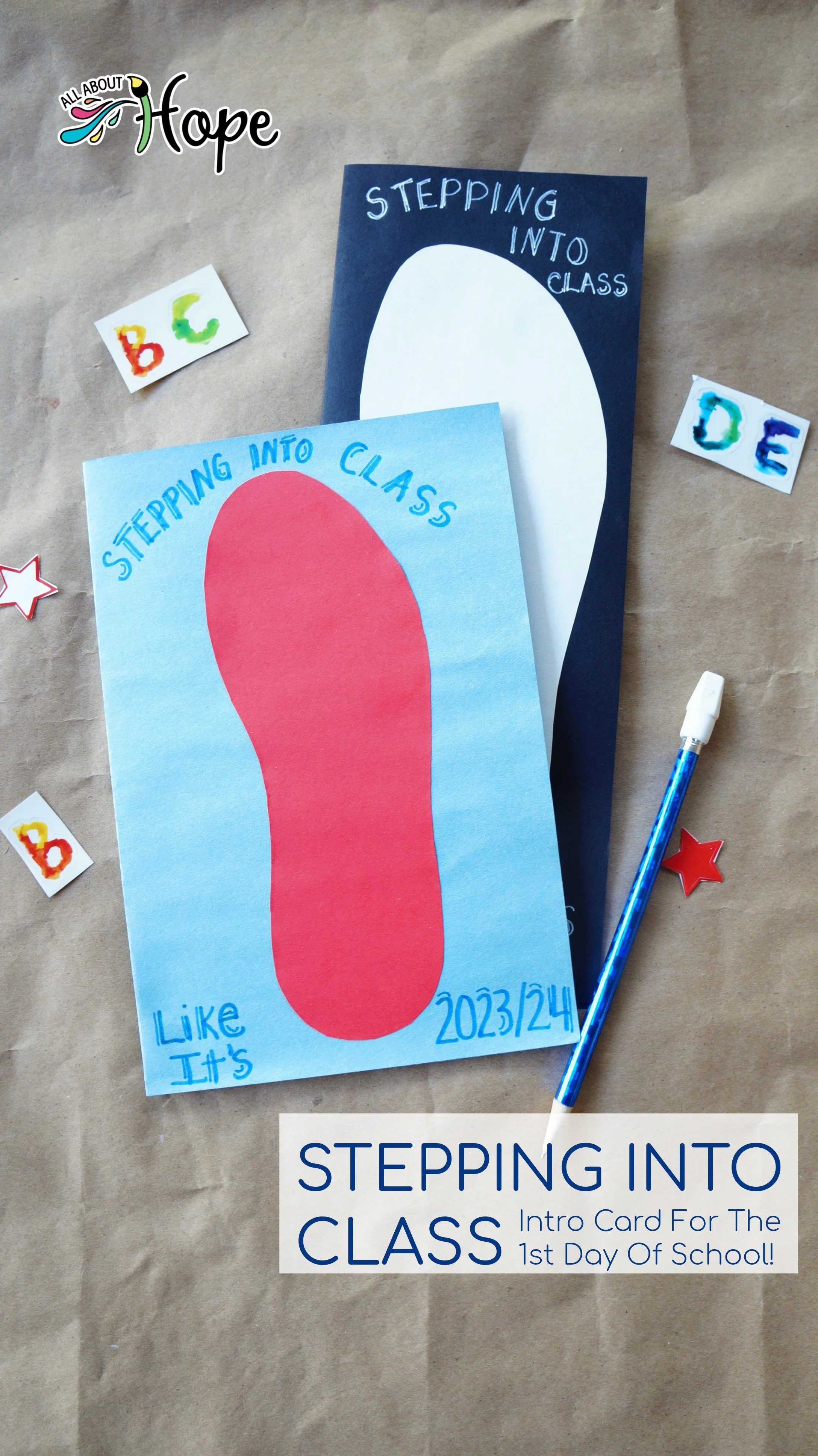 “Stepping Into Class” Card — All About Hope