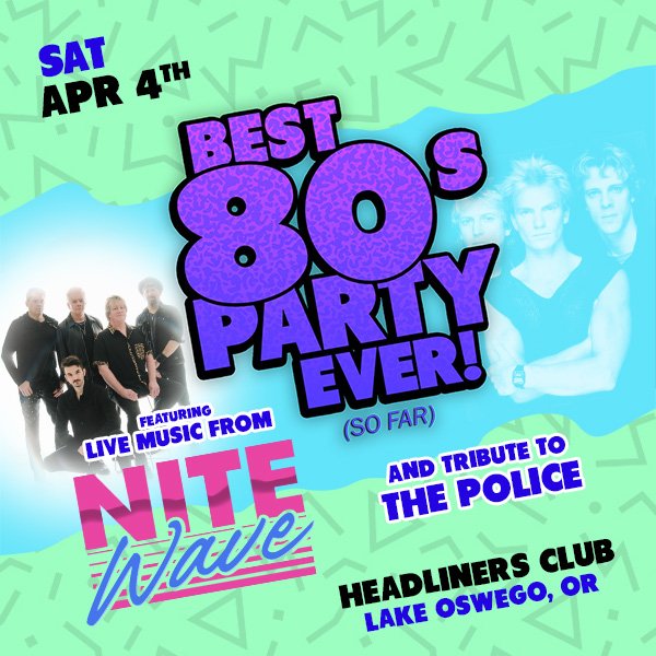 Tour Dates — Nite Wave - Live 80s New Wave Tribute Cover Band Seattle