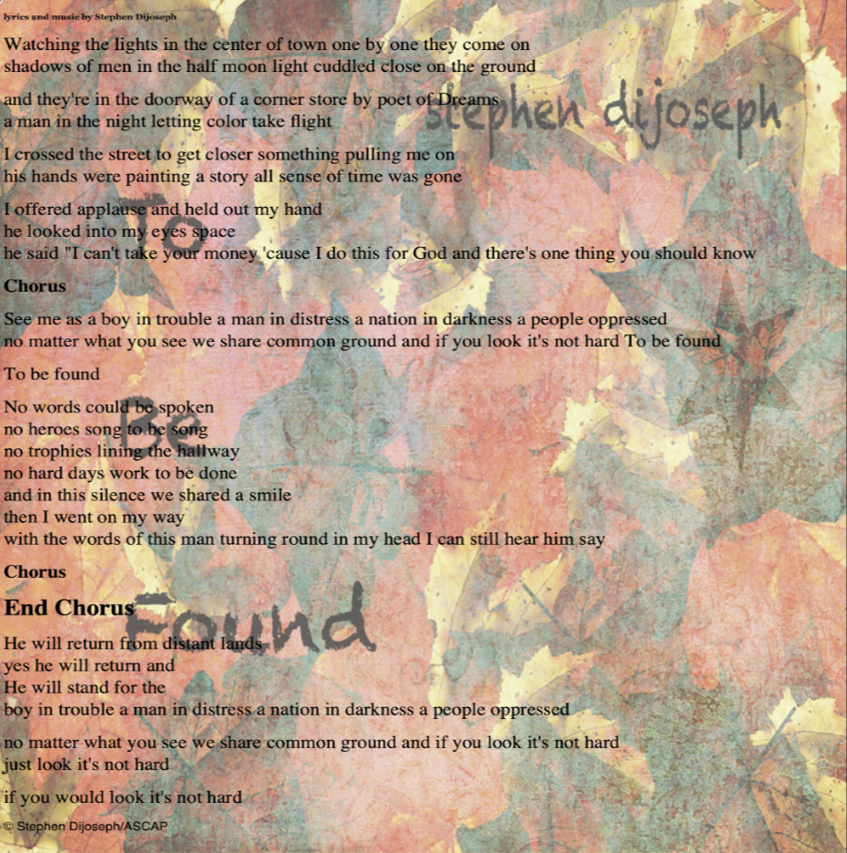 Stephen DiJoseph Music and FIlm