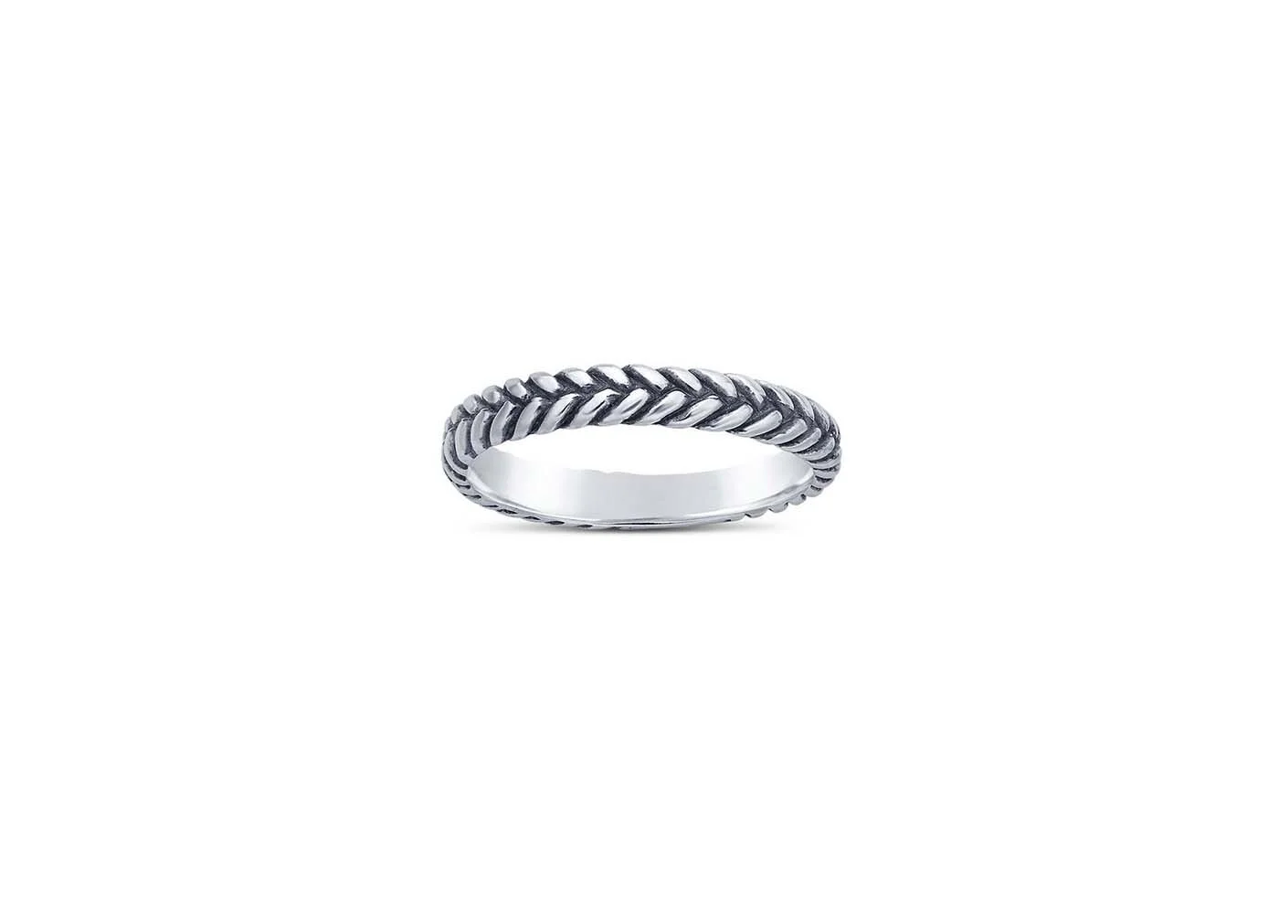 Gold-filled faceted stack ring — Vent