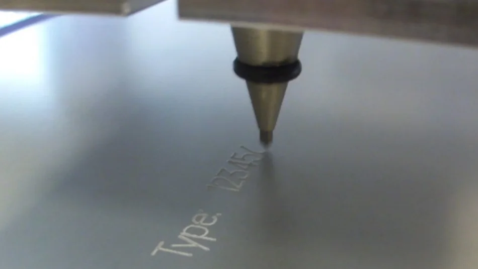 Marking with an Impact Etcher / dot peen tool — CNC STEP USA