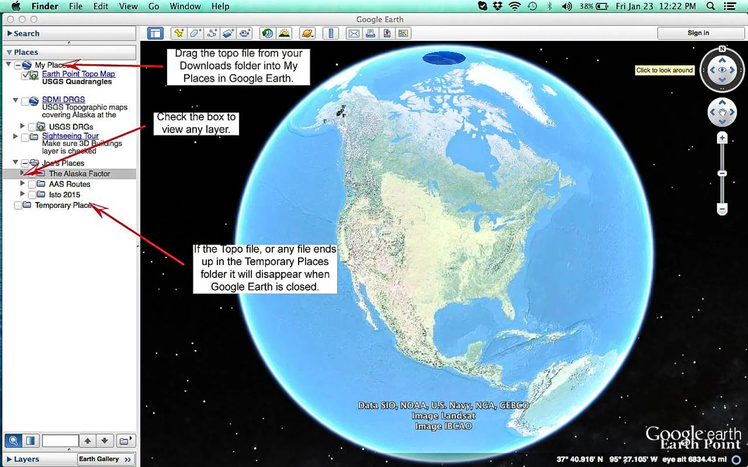 Google Earth & Gaia GPS — Joe Stock