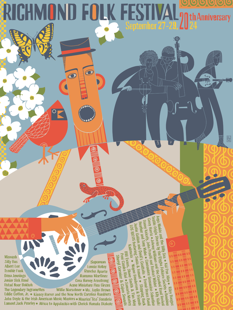 Official Folk Festival Poster l Richmond Folk Festival
