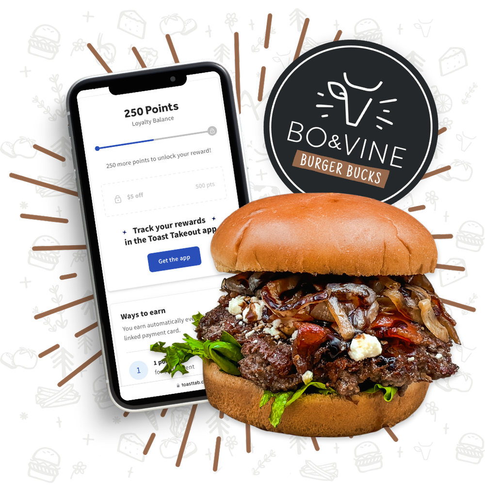 Burger Bucks Rewards — Bo & Vine Burger – Award-winning smash burgers