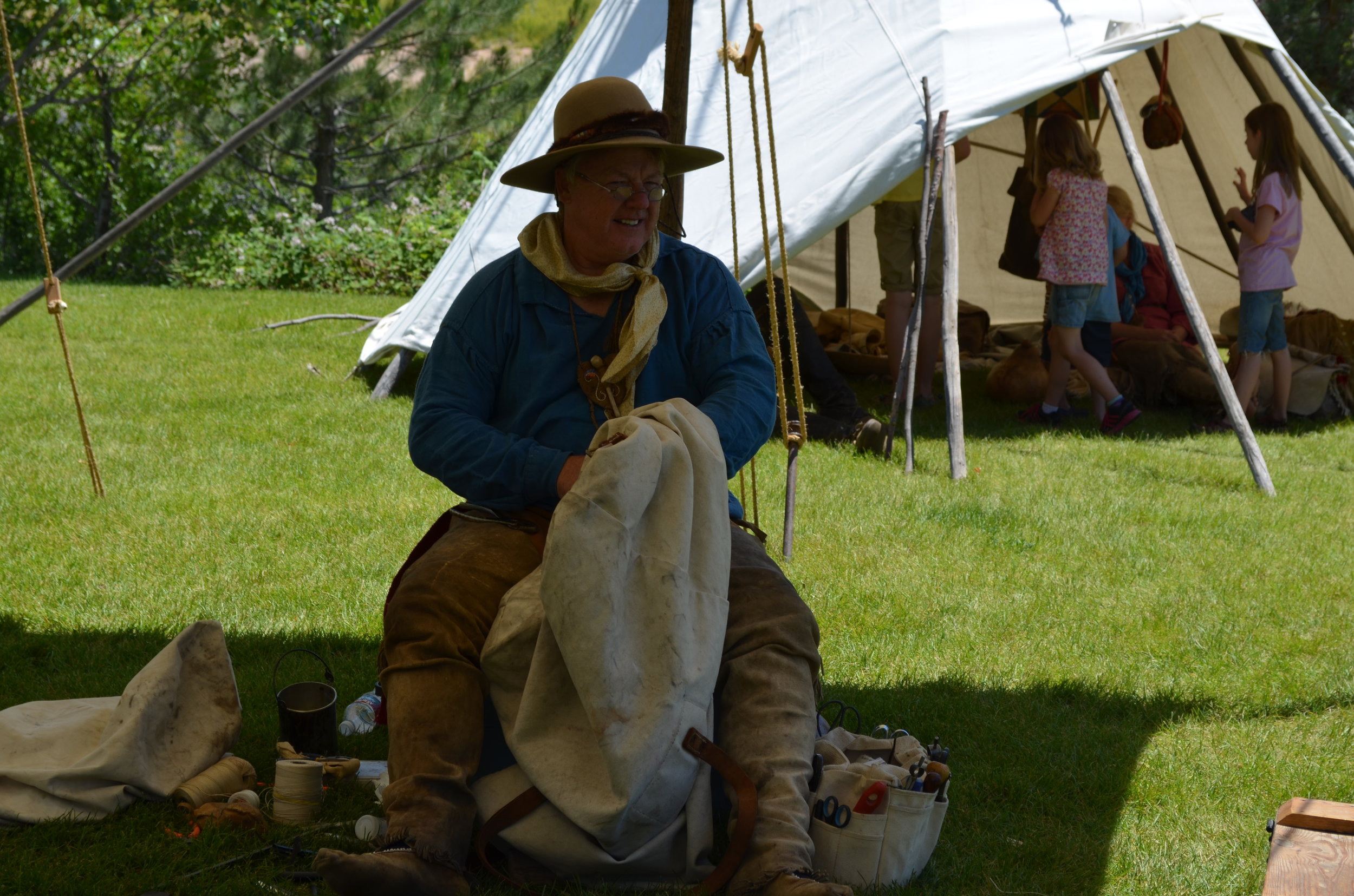 Mountain Man Rendezvous Camp