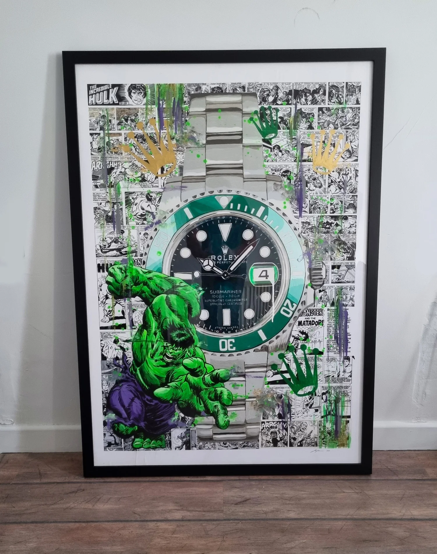 Rolex Submariner Hulk - Limited Edition print. Rolex Submariner Hulk ...