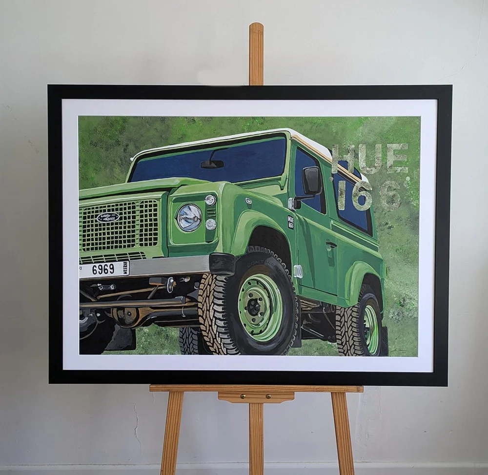 Land Rover Defender 90 Heritage - Limited Edition print. Land Rover ...