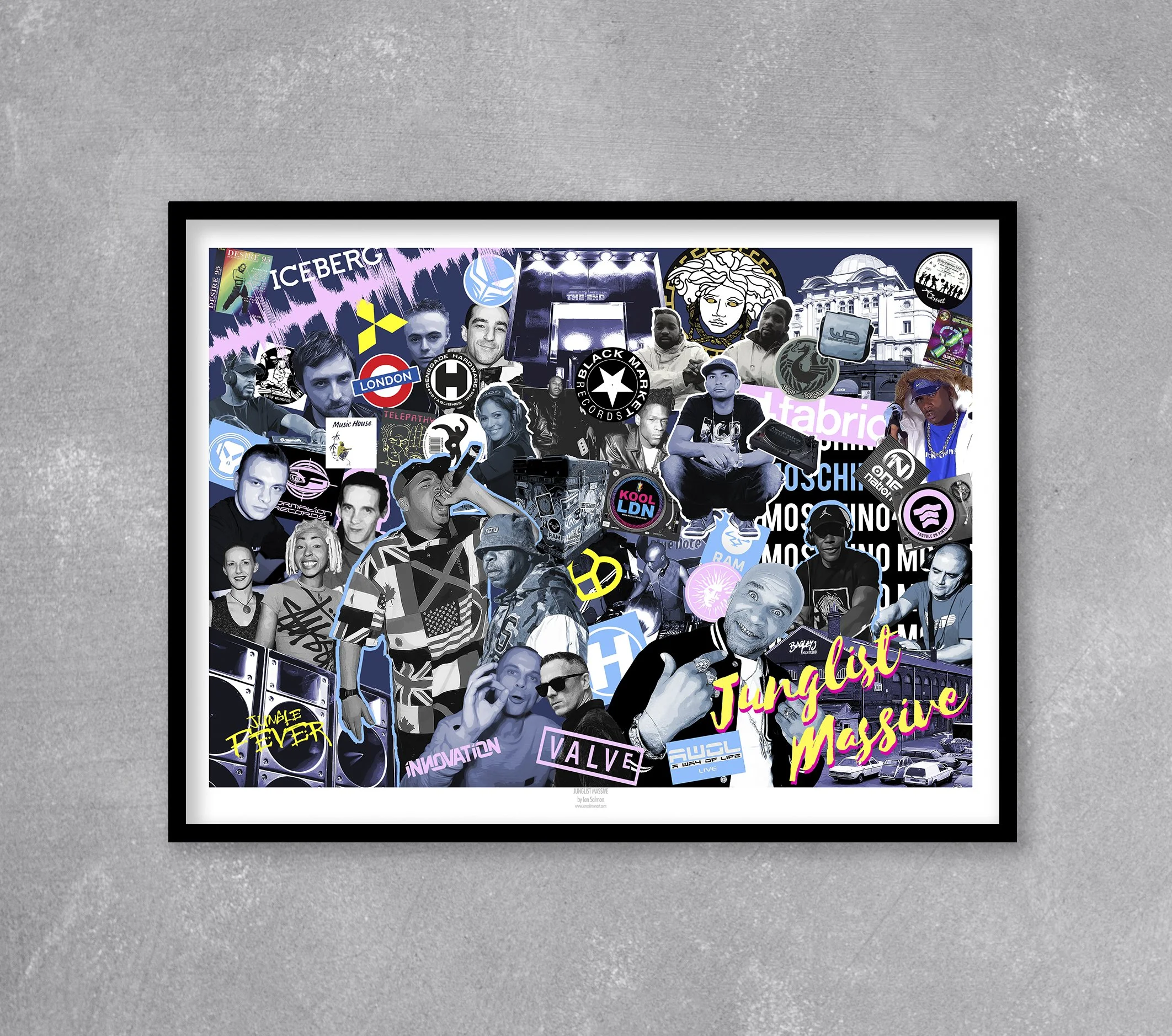 Junglist Massive - Limited Edition print. Drum and n Bass print, Drum ...