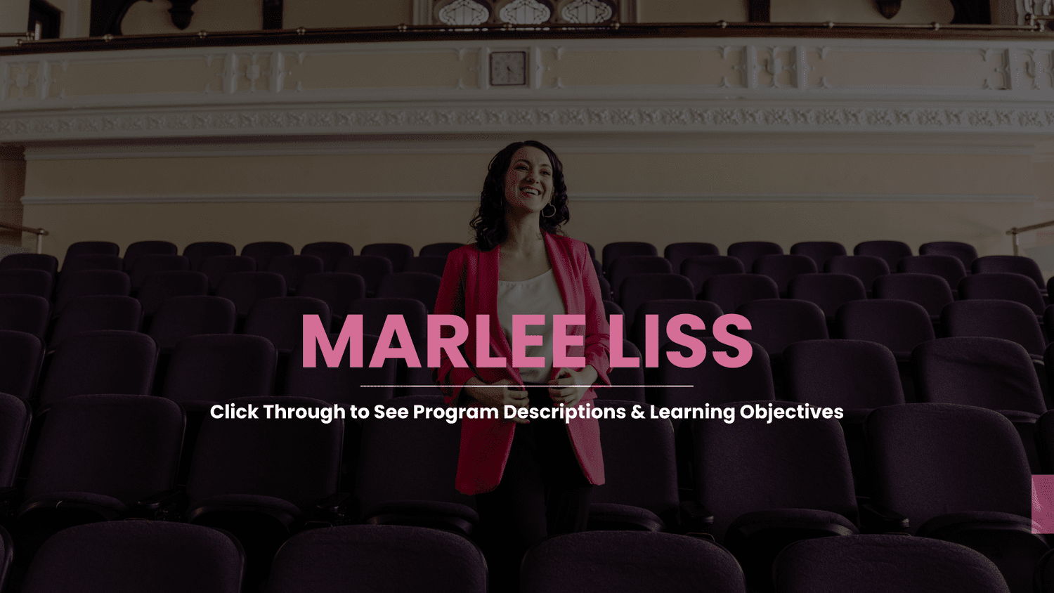 Speaking — Marlee Liss