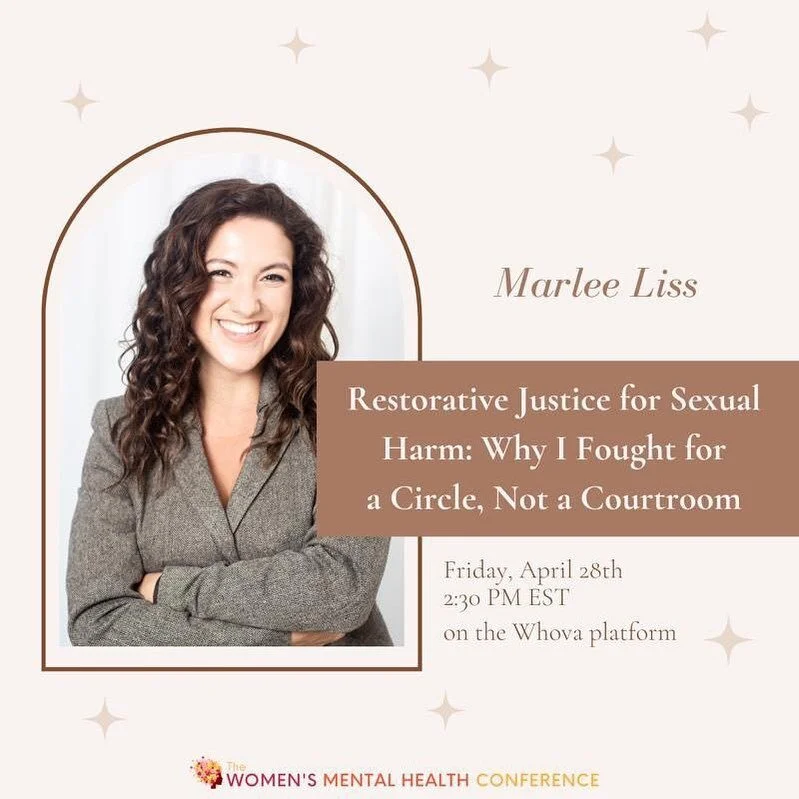 Marlee Liss: Somatic Educator, Restorative Justice Advocate & Speaker