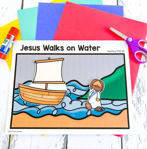 Jesus Walks on Water - Bible Lessons for Kids — Poet Prints Teaching