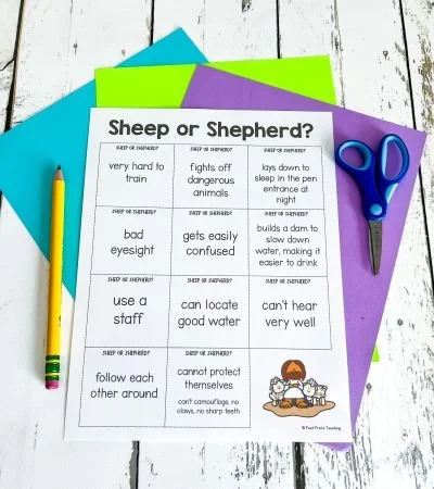 The Parable of the Lost Sheep, Bible Lesson for Kids — Poet Prints Teaching