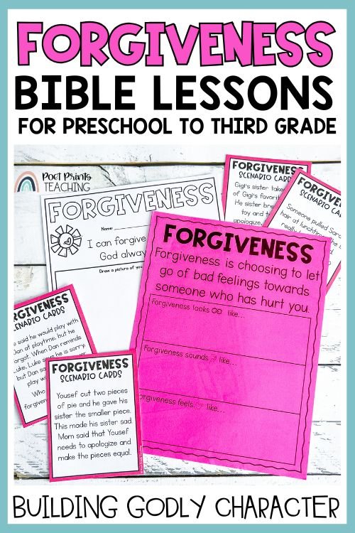 Forgiveness Bible Lessons for Kids — Poet Prints Teaching