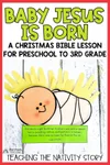 Jesus is Born - Christmas Bible Story Lessons for Kids — Poet Prints ...