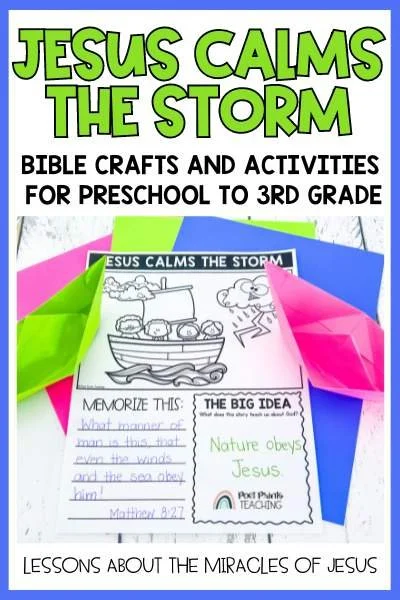 Jesus Calms the Storm - Bible Lessons for Kids — Poet Prints Teaching