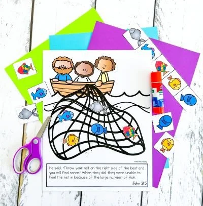 Jesus and the Miraculous Catch of Fish - Bible Lessons for Kids — Poet ...