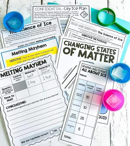 Winter Science Experiments about Ice for Kids — Poet Prints Teaching